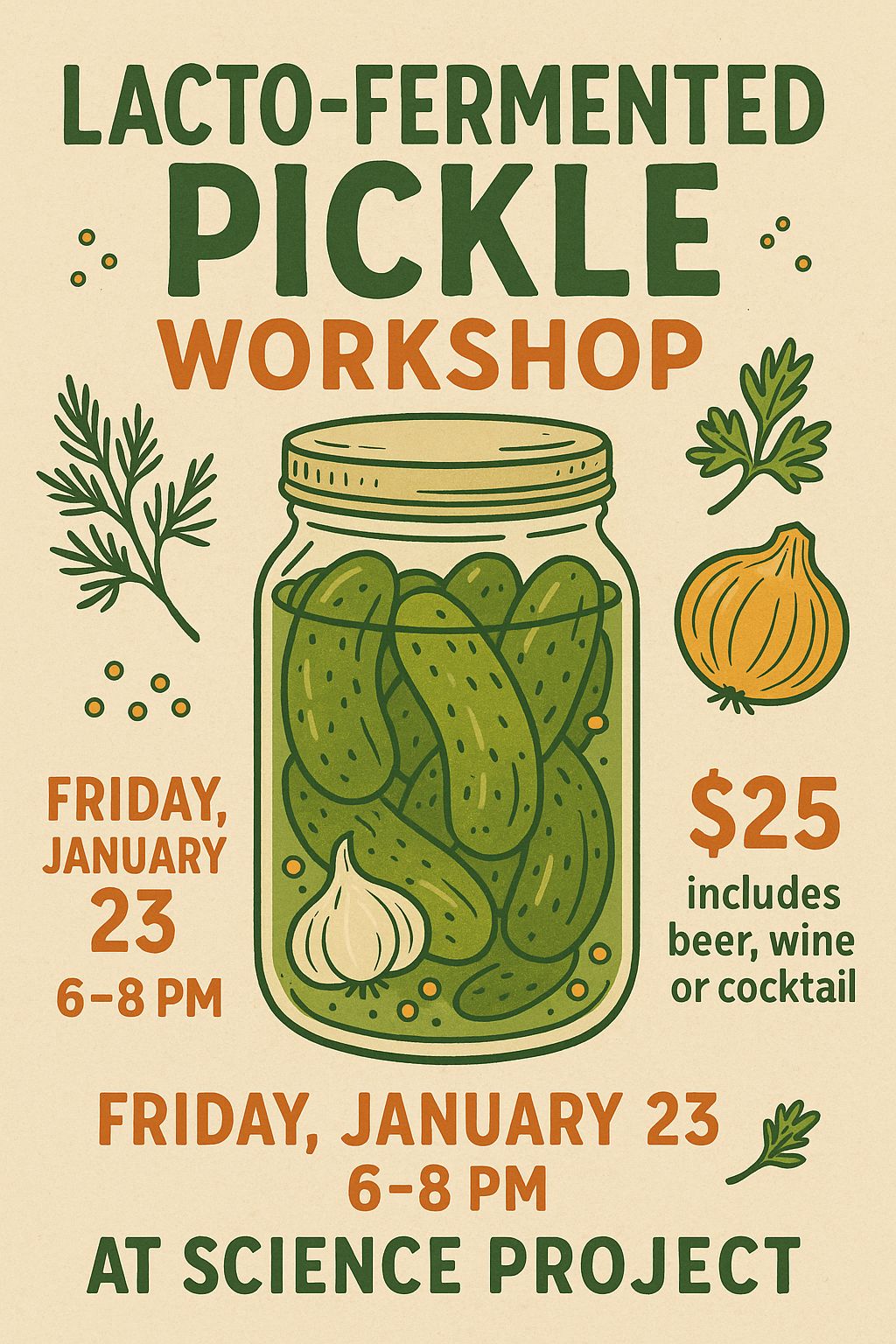 Lacto-Fermented Pickle Workshop - Cass County Calendar